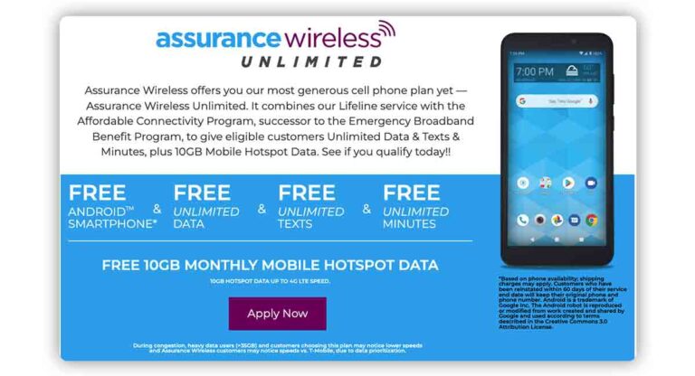 Assurance Wireless Teléfono Gratis 【Guía 2026